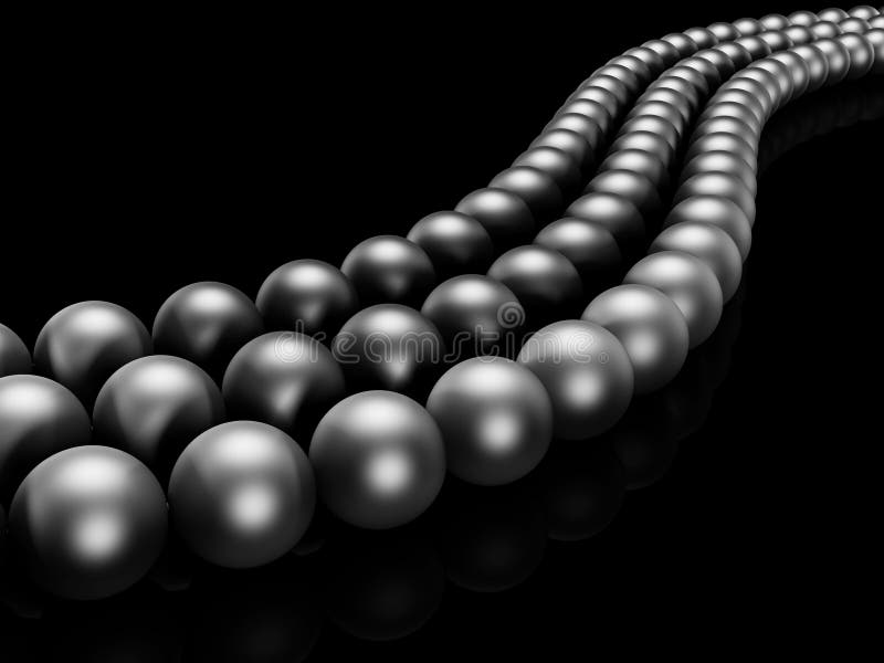 Perla negra stock de ilustración. Ilustración de manera - 21581071