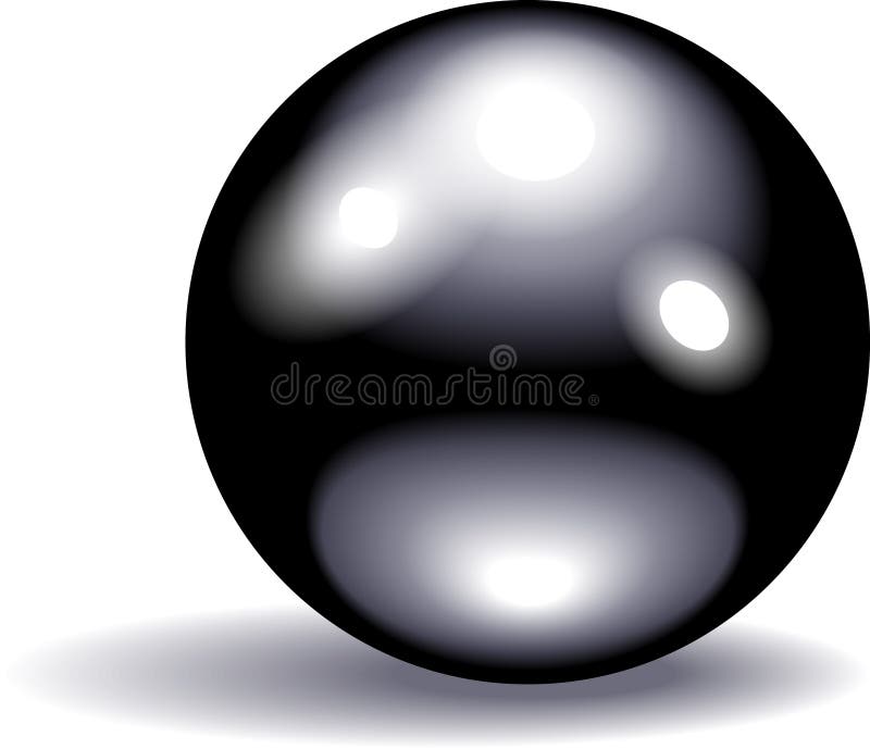 Perla negra stock de ilustración. Ilustración de negra - 2894714