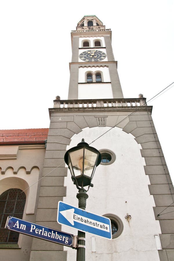 Perlach Tower, Augsburg, Germany Editorial Photo - Image of building ...