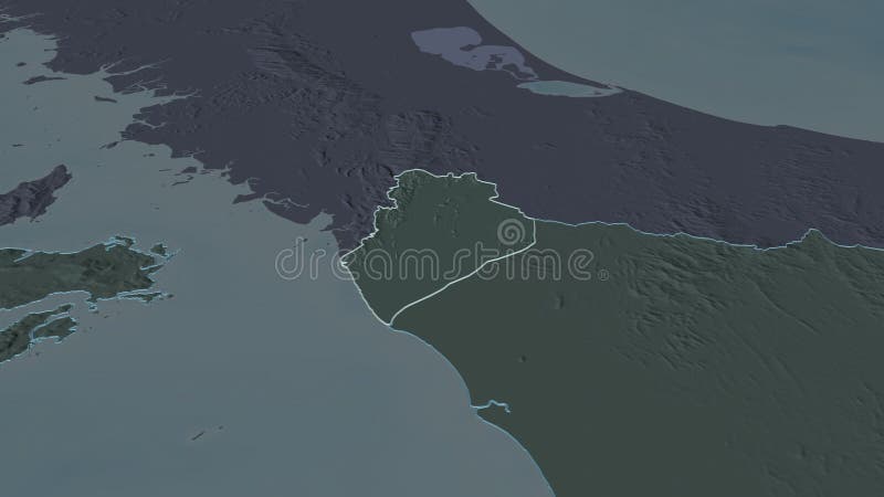 Perlis, Malaysia - Outlined. Administrative Stock Illustration ...