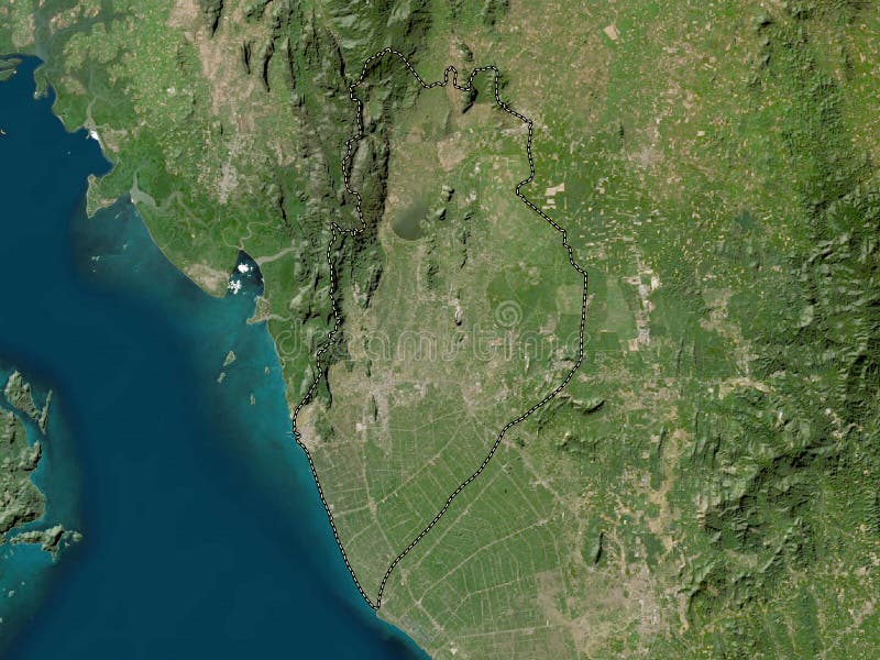 Perlis, Malaysia. Low-res Satellite. No Legend Stock Illustration ...