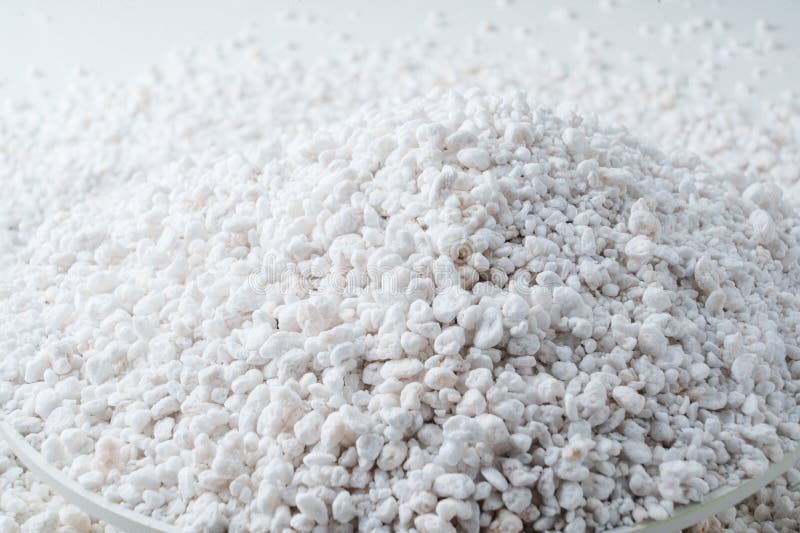 Perlite for Plants. Neutral Material of Volcanic Origin Stock Photo ...