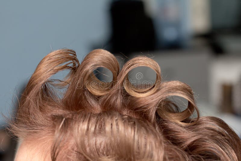Perm in the beauty salon stock photo. Image of hairstylist - 109333802