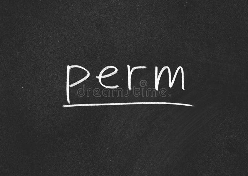 Perm stock photo. Image of abstract, blackboard, text - 196810050