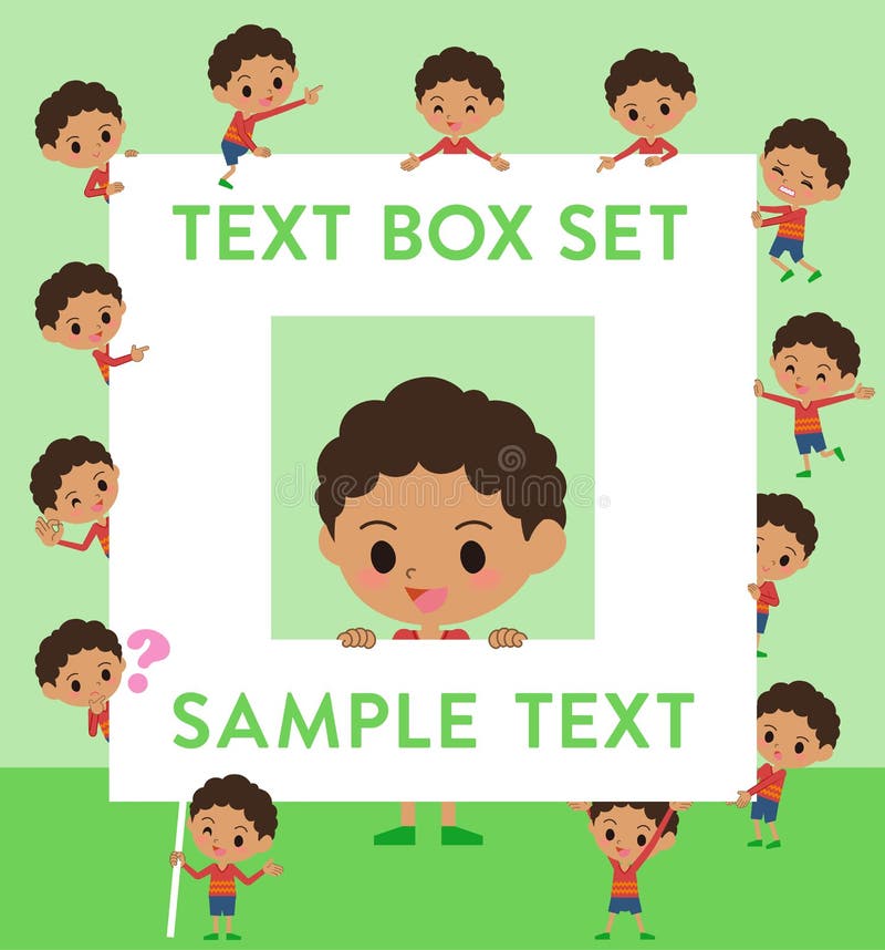 Perm hair girl_text box stock vector. Illustration of material - 101266024