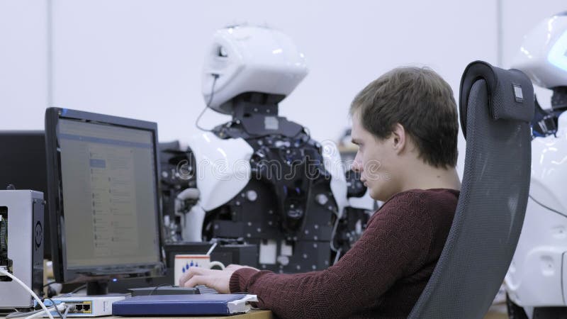 PERM RUSSIA - 13.12.2018: a Group of Software Engineers Create Software ...