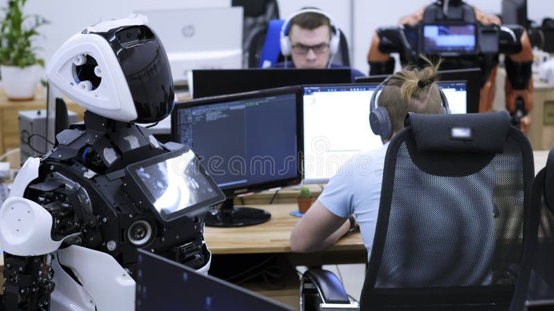 Perm Russia - 13.12.2018: a Group of Software Engineers Create Software ...
