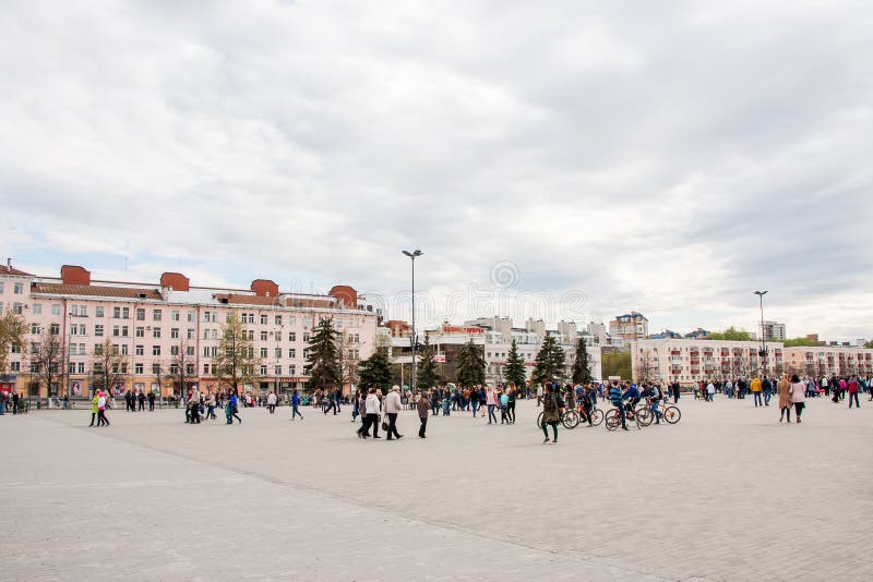 Perm, Russia - May 09.2016: People on a Holiday Editorial Stock Photo ...