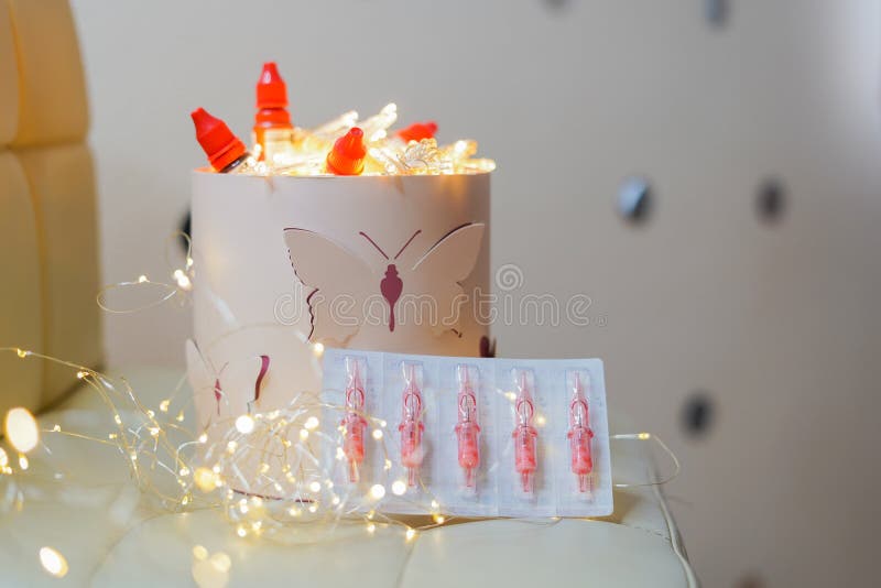 Permanent Makeup Tools, Permanent As a Gift Stock Image - Image of ...