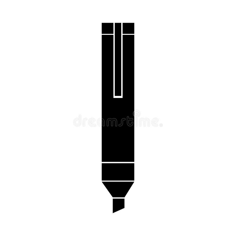 Permanent Marker Isolated Icon Stock Vector - Illustration of open ...