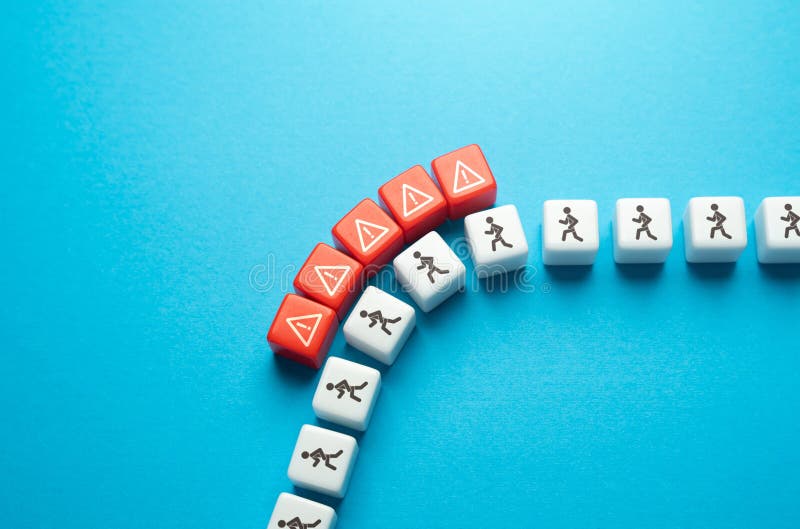 Permissible Limits. Guide and Warn of Dangers Stock Image - Image of ...