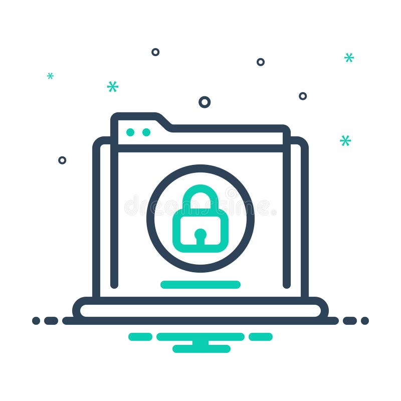 Mix Icon for Permissions, Privilege and Password Stock Vector ...