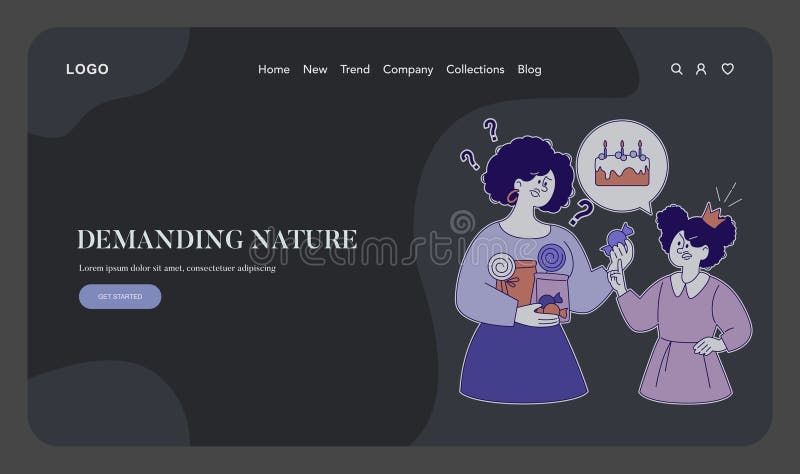 Permissive Parenting Style. Flat Vector Stock Illustration ...