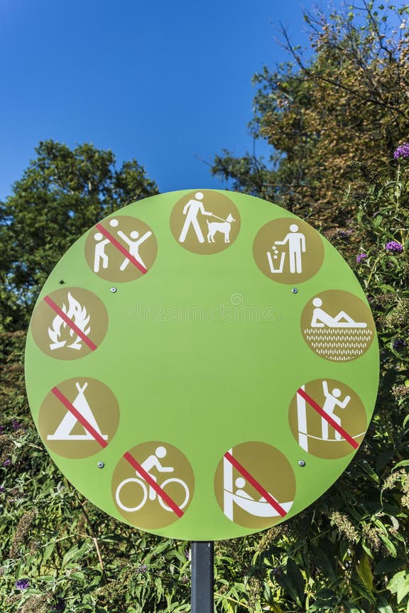 Permitted and Prohibited Activities. Stock Image - Image of activities ...