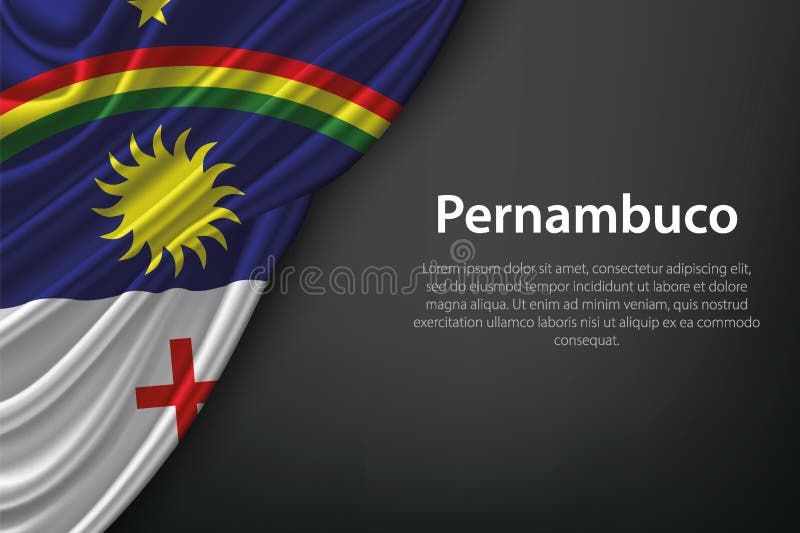 Pernambuco State Flag on Fabric Stock Vector - Illustration of ...