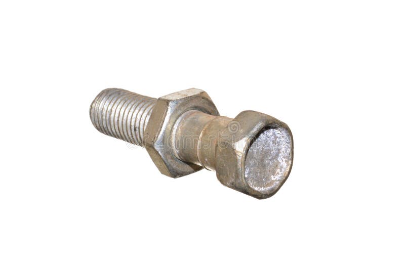 Perno Aislado En El Fondo Blanco Foto de archivo - Imagen de muestra ...