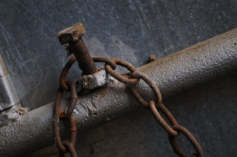 Perno Y Cadena De La Tuerca De Los Ojos Imagen Imagen de archivo ...