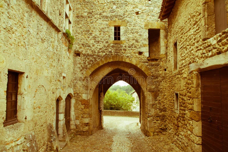 Perouges stock image. Image of historical, perouges, narrow - 98228691