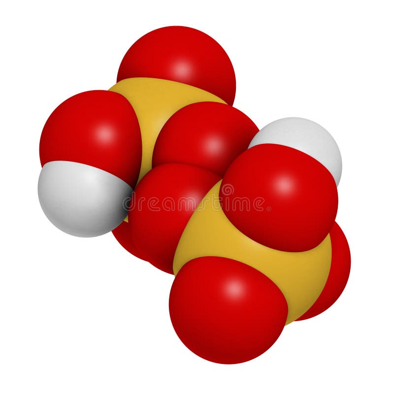 Peroxydisulfuric Acid Oxidizing Agent Molecule. Skeletal Formula Stock ...