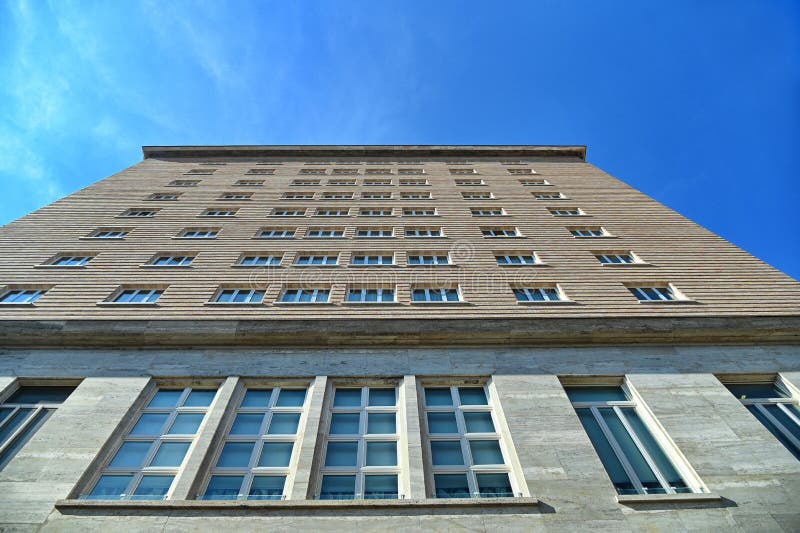 Perpective View from Below of Residential Building Stock Image - Image ...