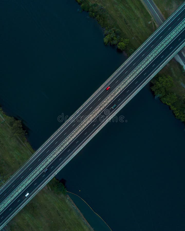 A Perpendicular Shot of a Narrow Bridge Stock Image - Image of outdoors ...