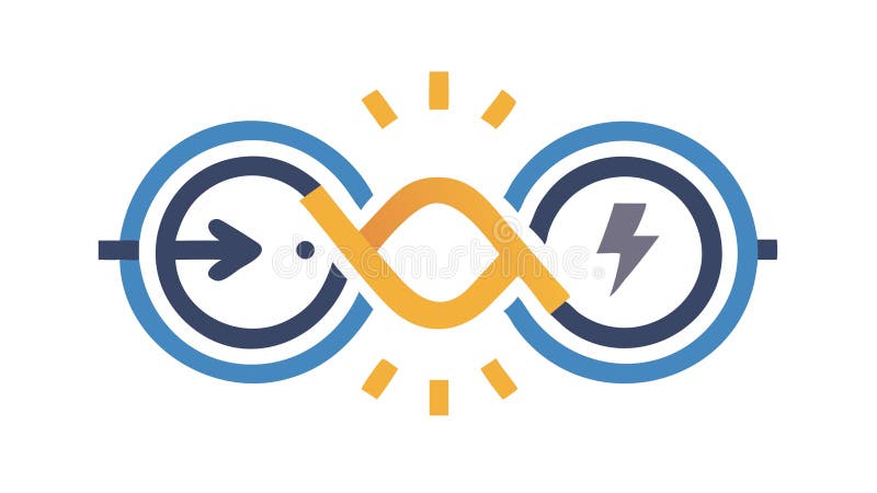 Perpetual Energy Cycle, Renewable Power Flow, Vector Design Generative ...