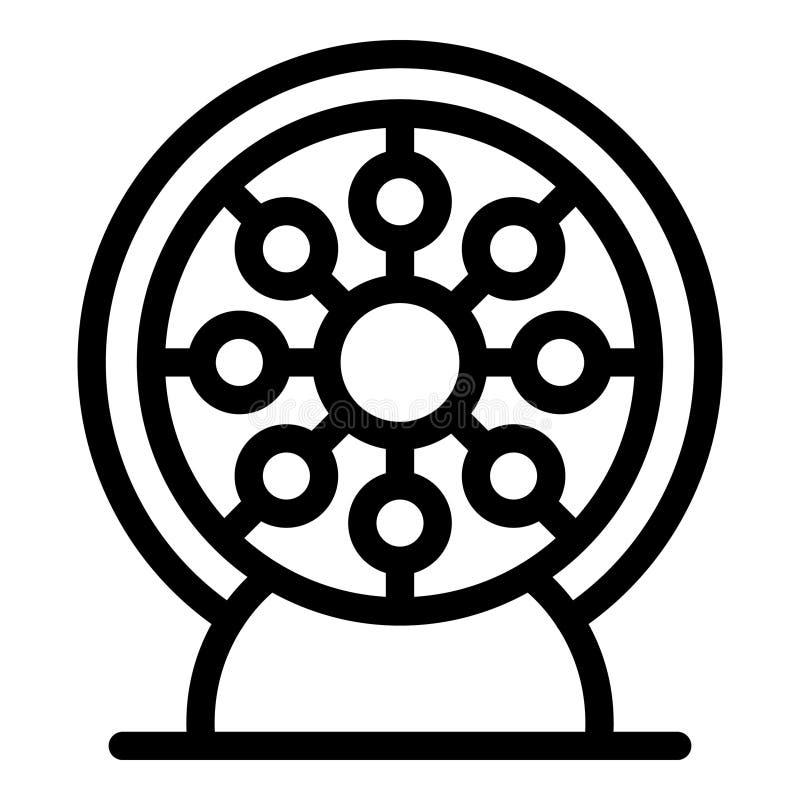 Perpetual Motion Machine Generating Free Energy Icon Stock Vector ...