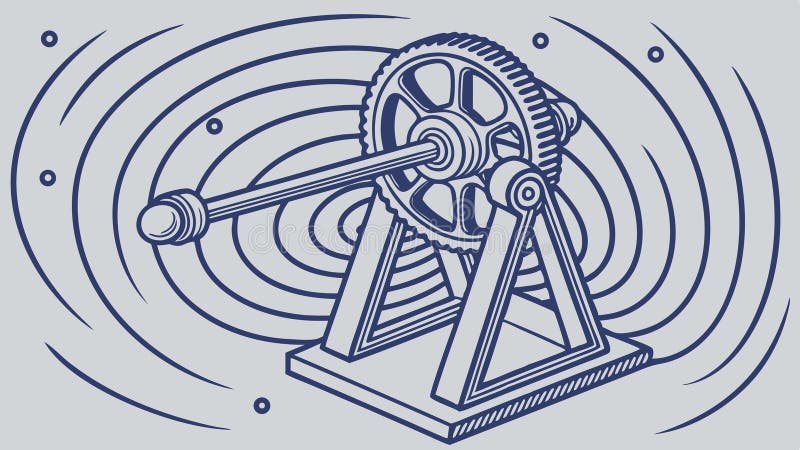 Perpetual Motion Machine Wheel Abstract, Vector Design Generative AI ...