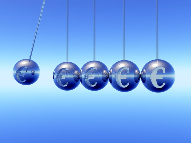 Perpetuum Mobile stock illustration. Illustration of bounce - 6996378