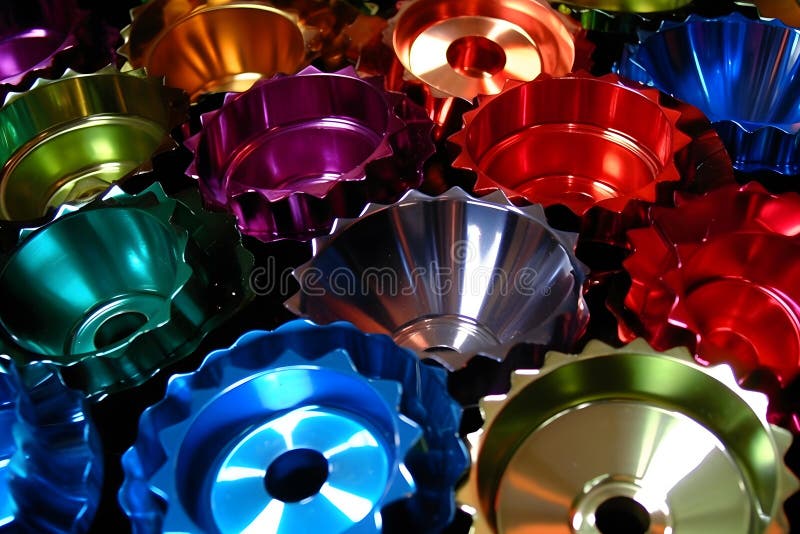 Perpetuum Mobile. Color Gears Stock Photo - Image of view, technology ...