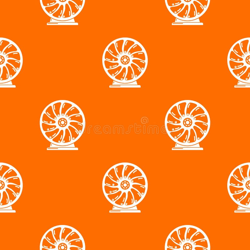 Perpetuum Mobile Pattern Vector Orange Stock Vector - Illustration of ...