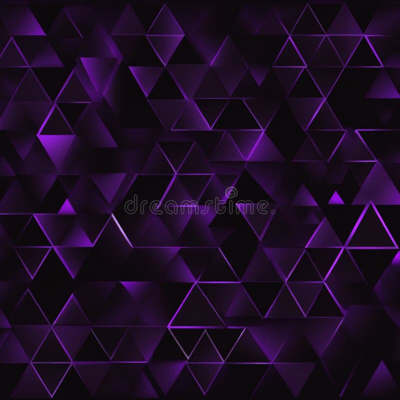 Perple Black Background with Abstract Triangle Pattern Stock ...