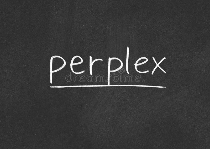 Perplex stock image. Image of conceptual, concept, word - 196809965
