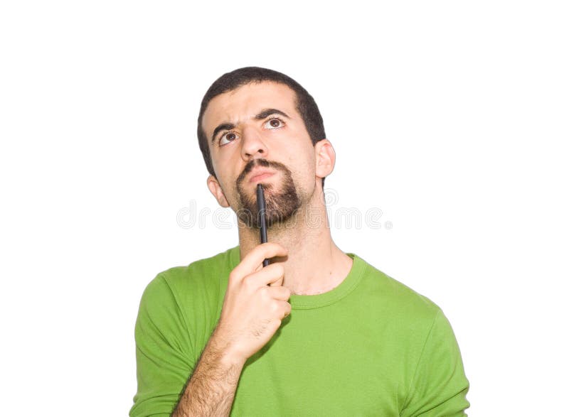 Perplexe image stock. Image du sérieux, contemplation - 11882647