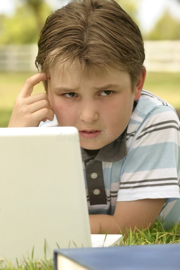 Perplexed stock photo. Image of books, outdoors, assignment - 237866