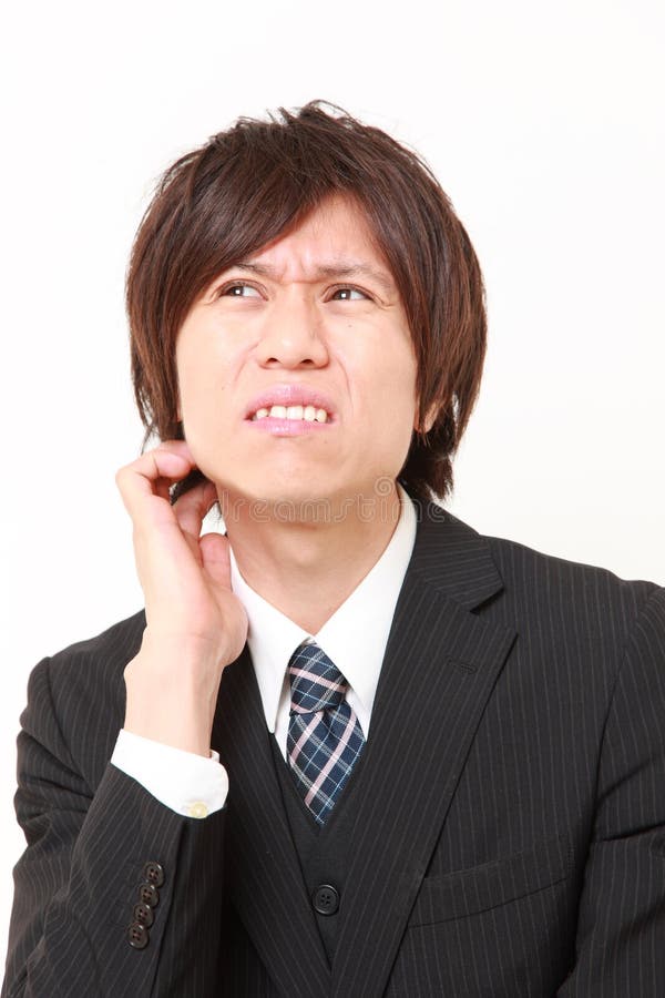 Perplexed businessman stock image. Image of annoyed, stress - 43586069