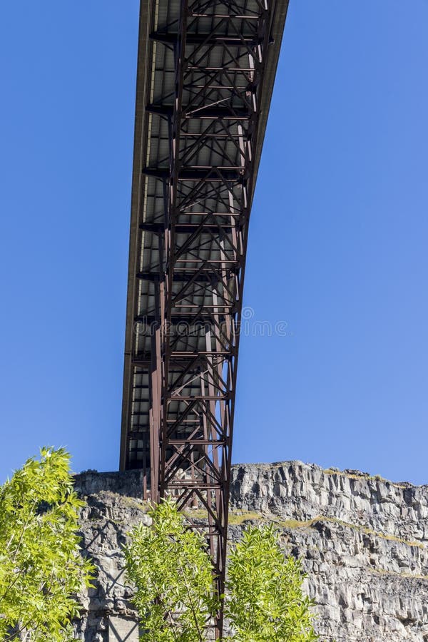 Perrine Bridge Over Snake River at Twin Falls, Idaho, USA Stock Image ...