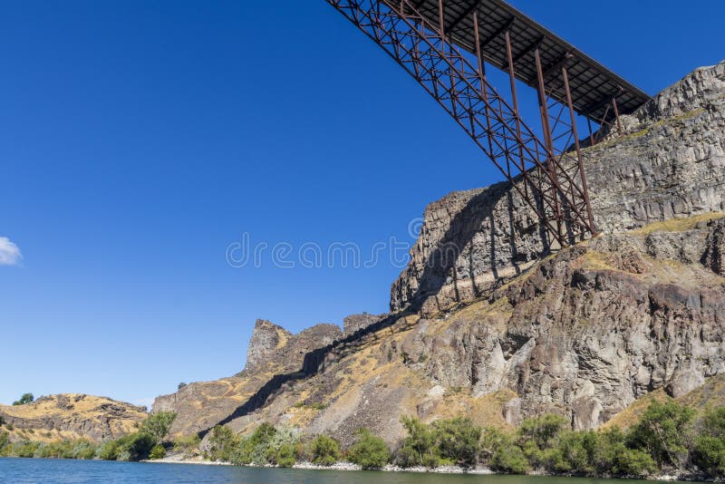 Perrine Bridge Over Snake River at Twin Falls, Idaho, USA Stock Image ...