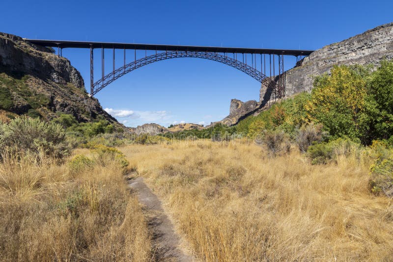 Perrine Bridge Over Snake River at Twin Falls, Idaho, USA Stock Image ...