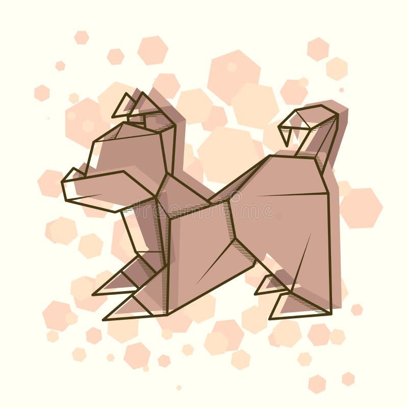 Perrito Abstracto Del Ejemplo Del Vector Ilustración del Vector ...