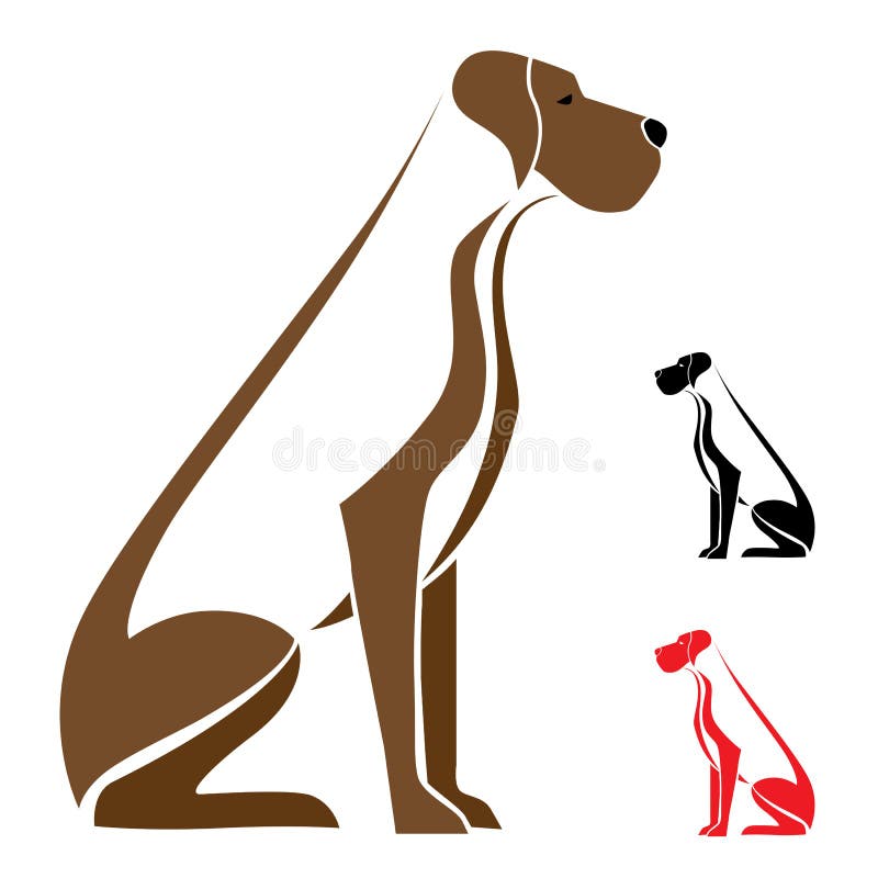 Persona Con El Icono Del Vector Del Perro Ilustración del Vector ...