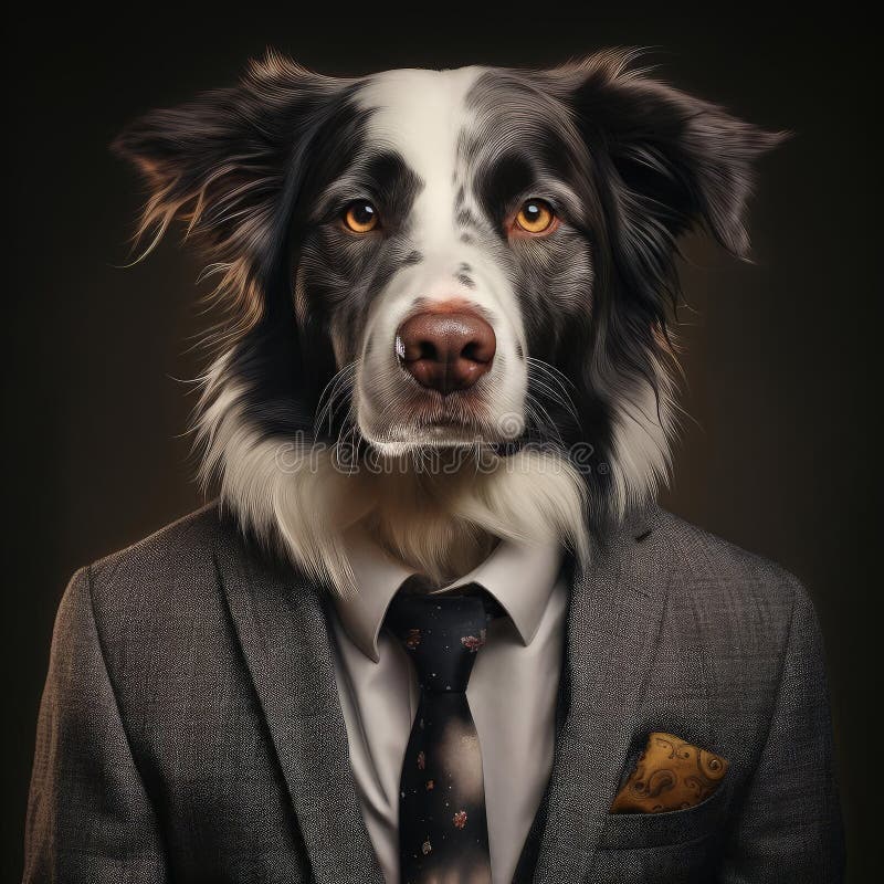 Perro con traje de corbata foto de archivo. Imagen de amigo - 298621490