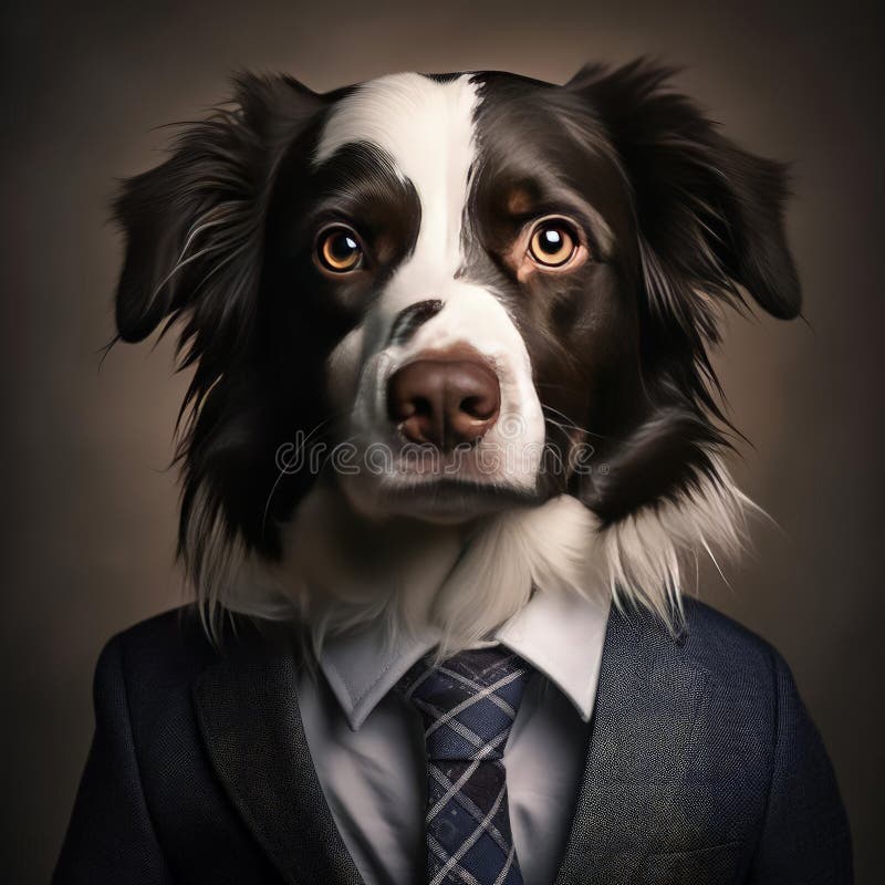 Perro con traje de corbata imagen de archivo. Imagen de perrito - 299409311