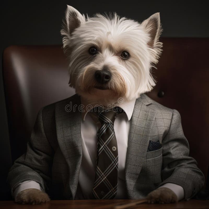 Perro con traje de corbata foto de archivo. Imagen de amigo - 299943974