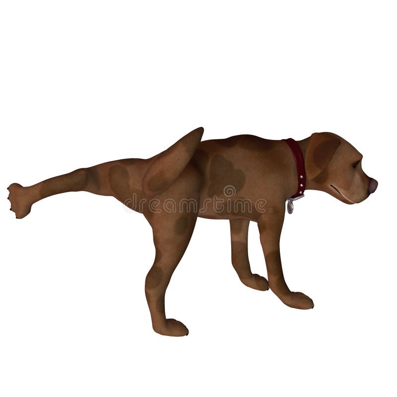 Perro De Dibujos Animados - Levanta La Pata Stock de ilustración ...
