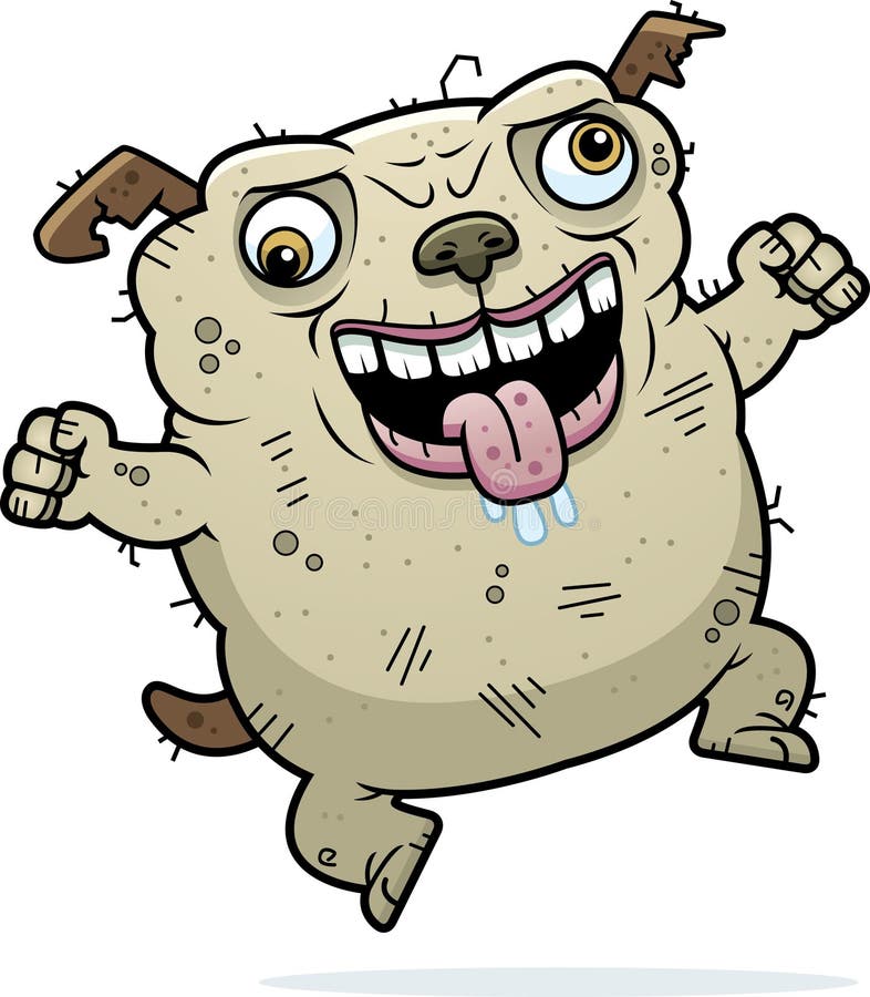 Perro loco ilustración del vector. Ilustración de negro - 9950013