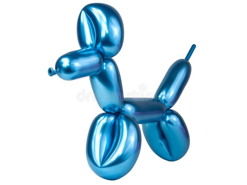Perro Globo Azul Brillante Aislado En El Blanco Imagen de archivo ...