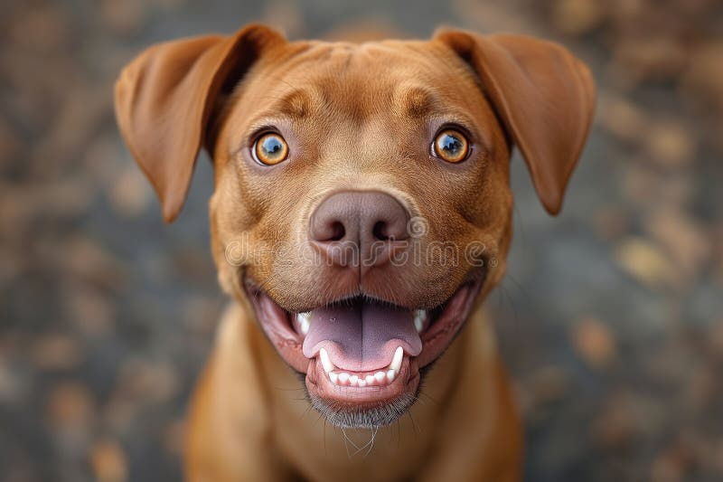 Perro sonriente lindo stock de ilustración. Ilustración de goce - 307529888