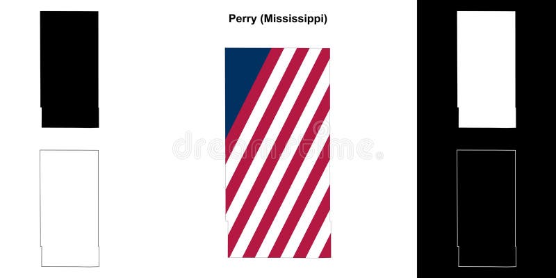 Perry outline map stock vector. Illustration of outline - 323989230