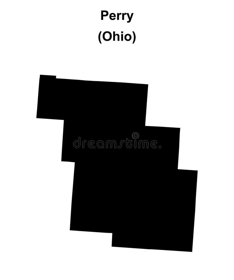 Perry outline map stock vector. Illustration of outline - 361750989